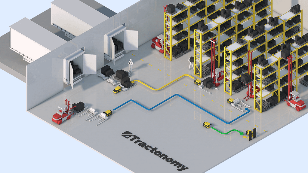 Transporting Pallets from Pick Areas - Tractonomy