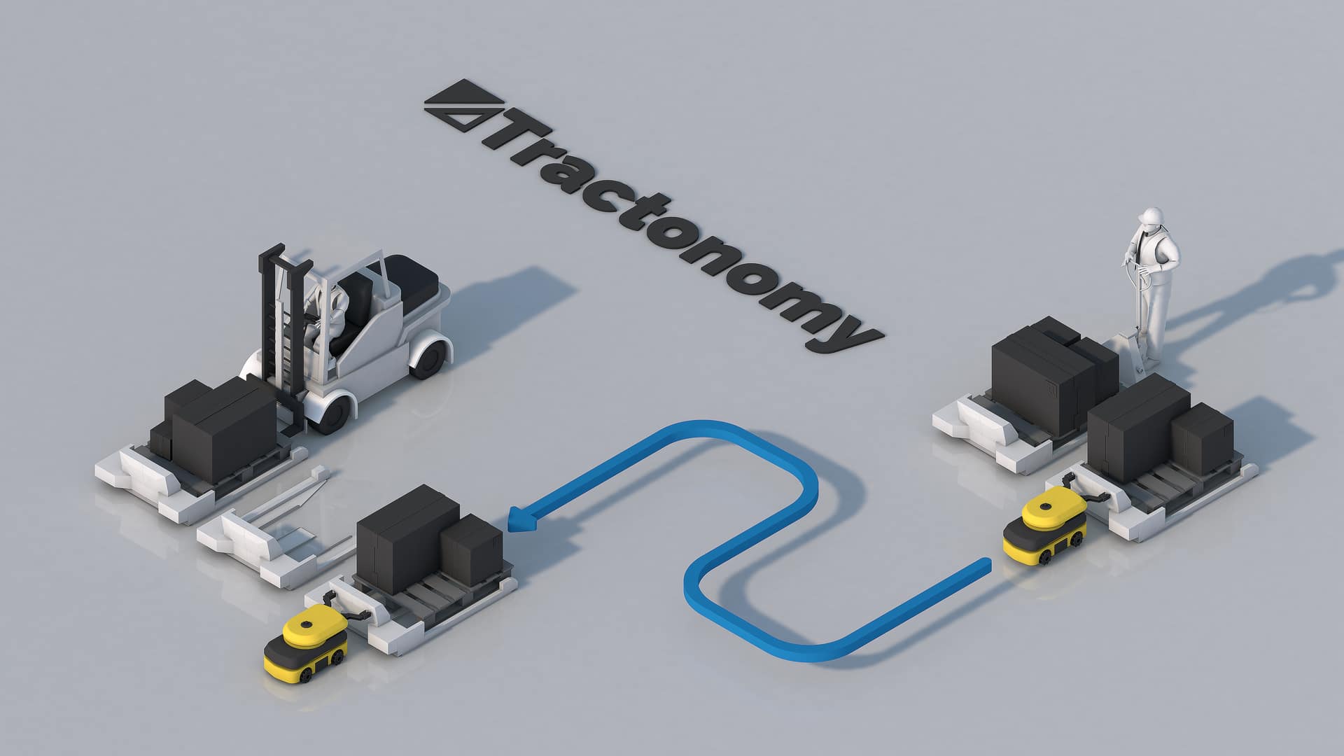 Tractonomy - Autonomous Towing Robots