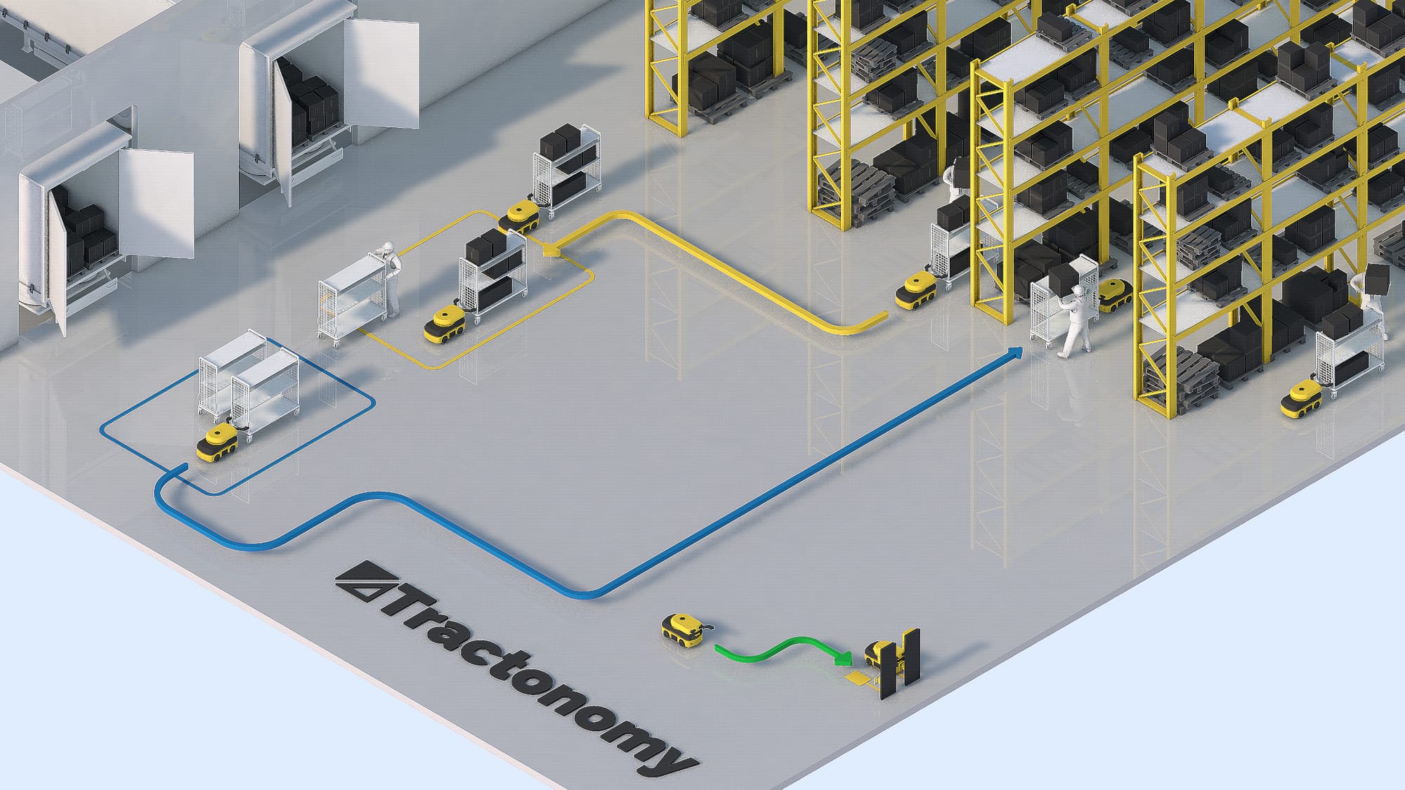 Tractonomy - Autonomous Towing Robots