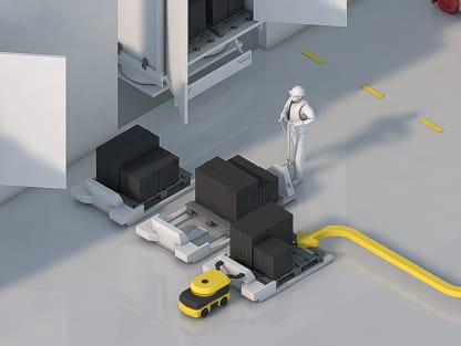 Transporting Pallets from Pick Areas - Tractonomy